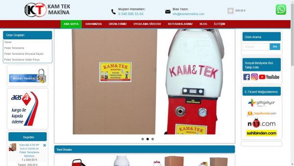 Kamtek Makina - Rehaweb İnternet Hizmetleri